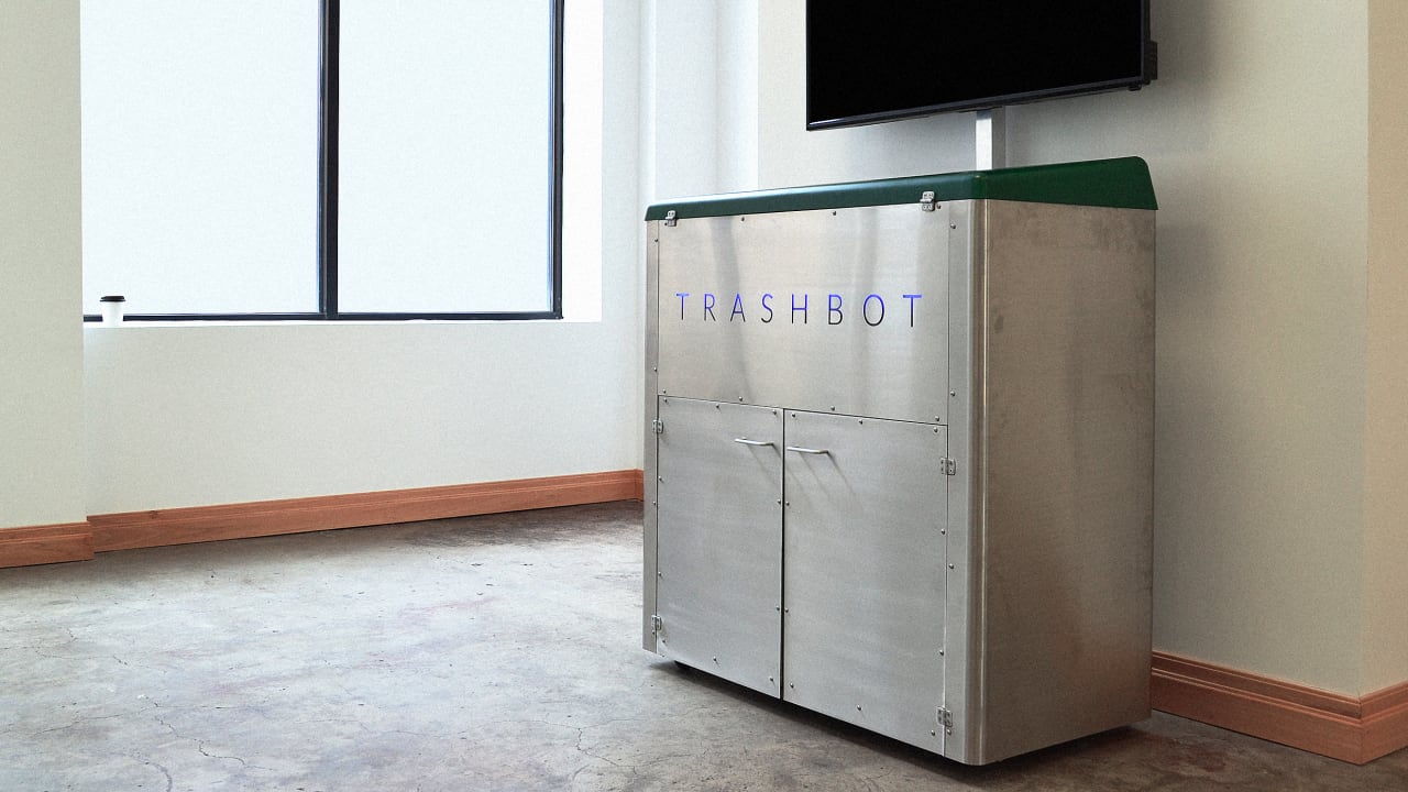 Trashbot S Robot Trash Bin Sorts Recyclables For You