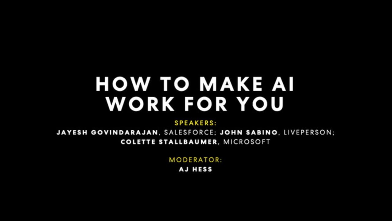 How to make AI work for you | Video – Fast Company