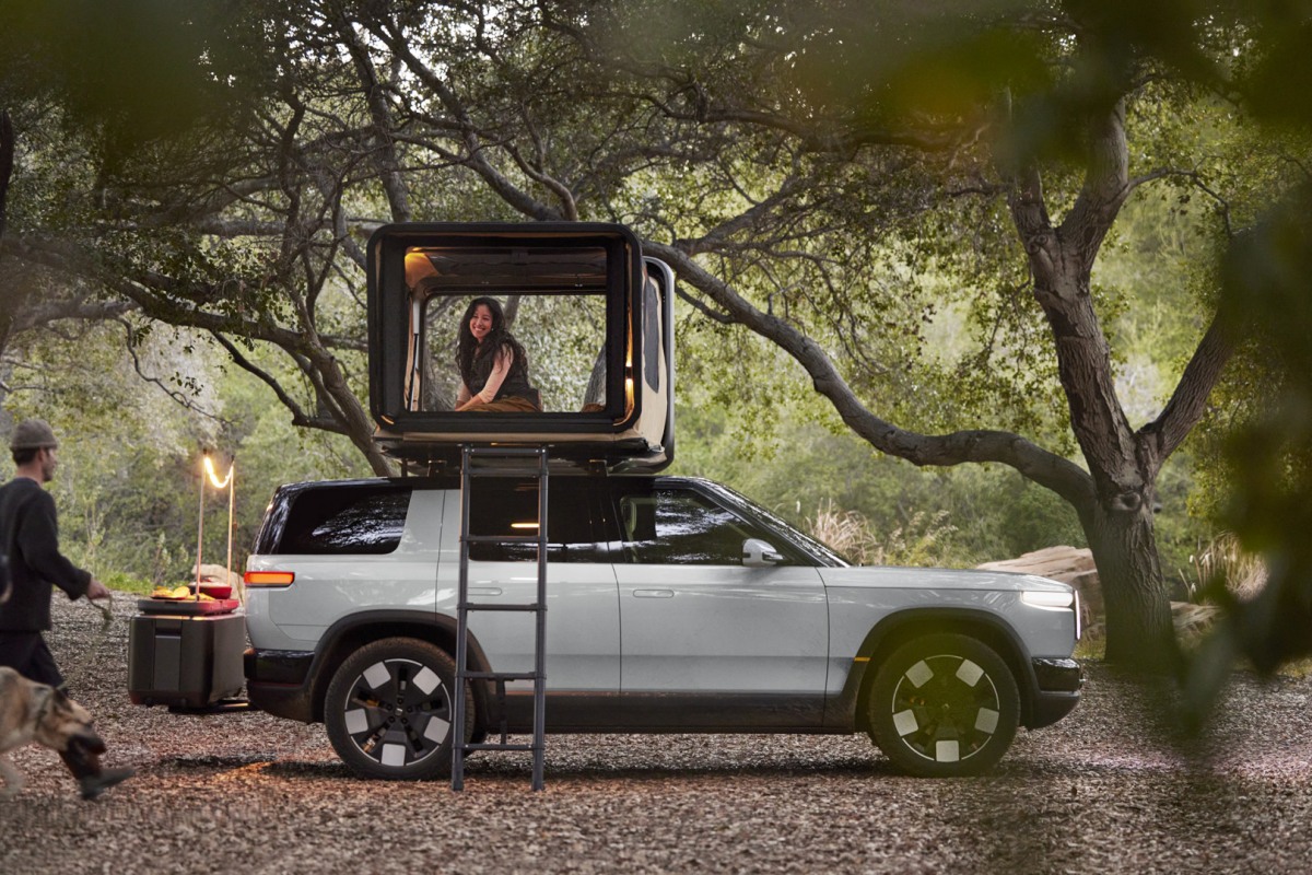 The Rivian Treehouse, rooftop tent for R2 | Car & Driver : r/Rivian