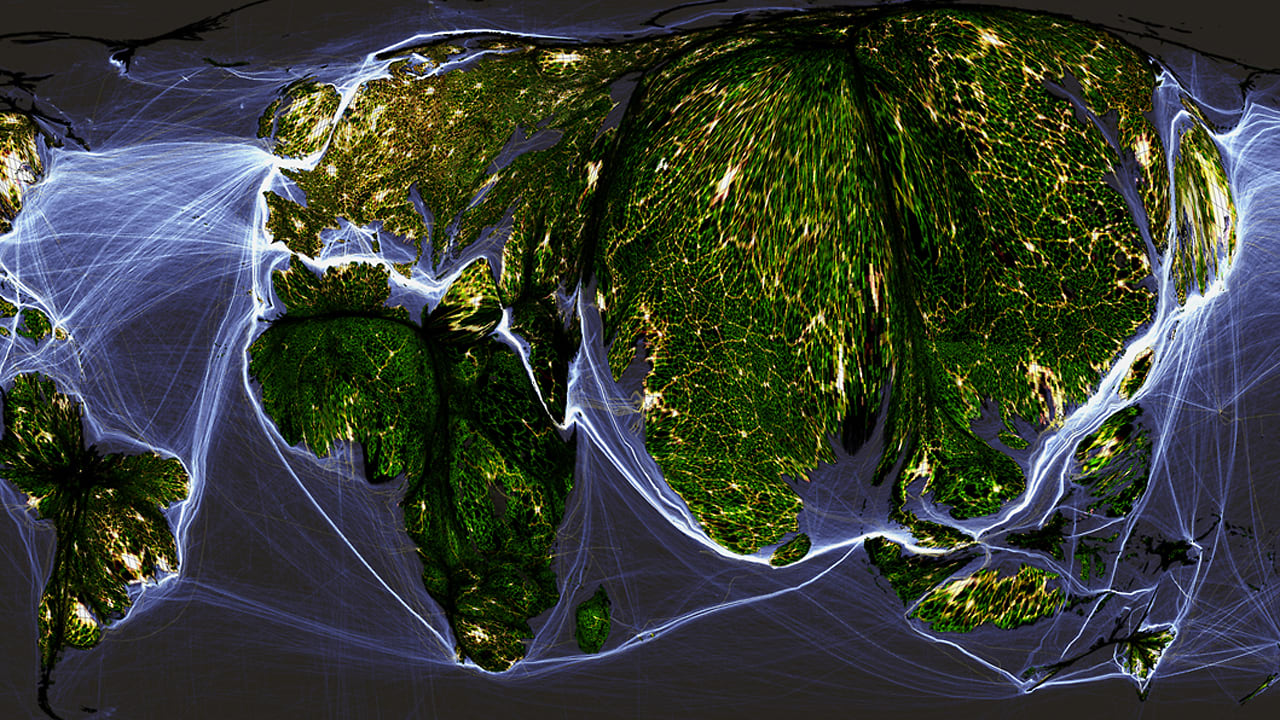 Crazy Maps Show The World Organized By Human Activity