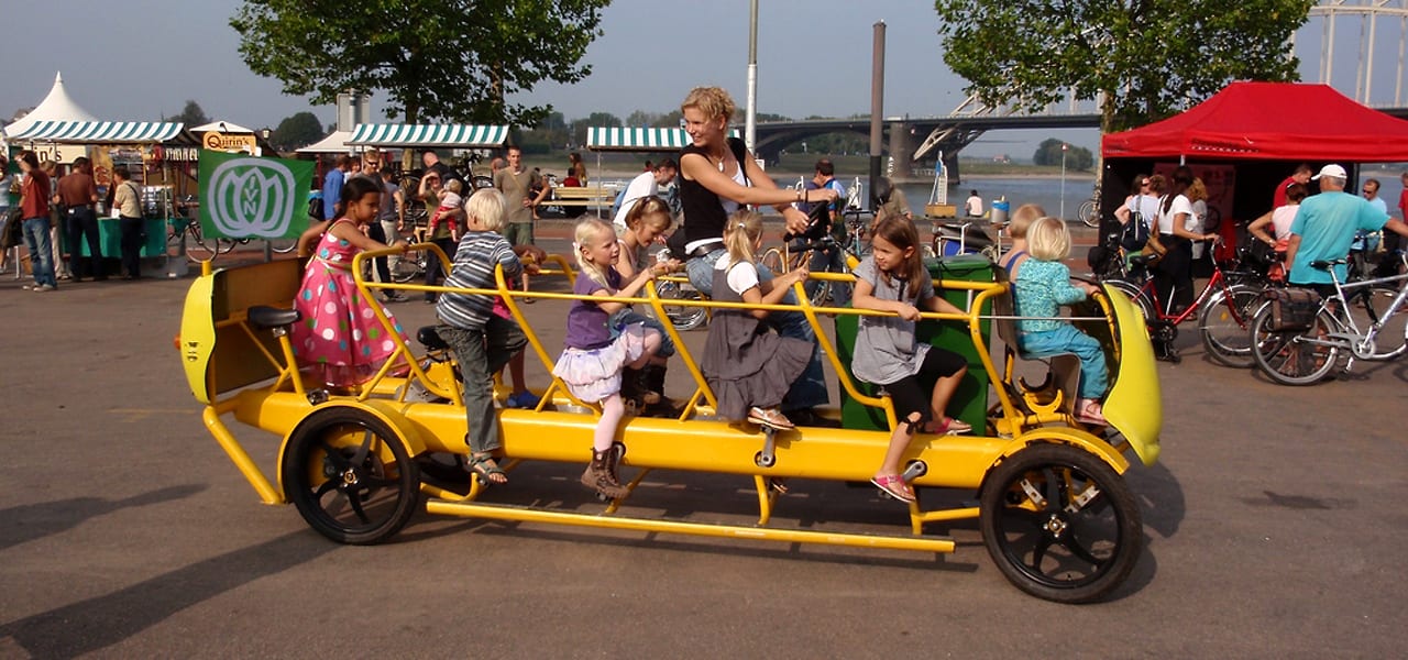 Dutch Kids Pedal Their Own Bus To School