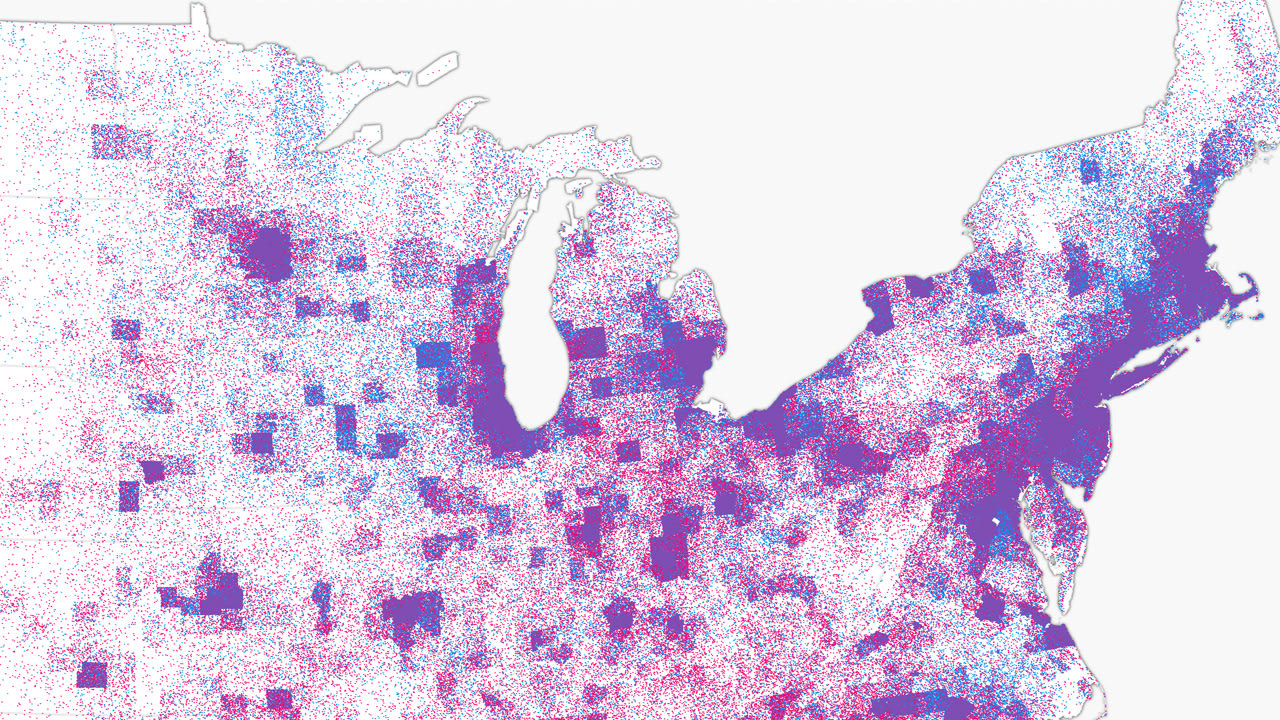 us political map red blue