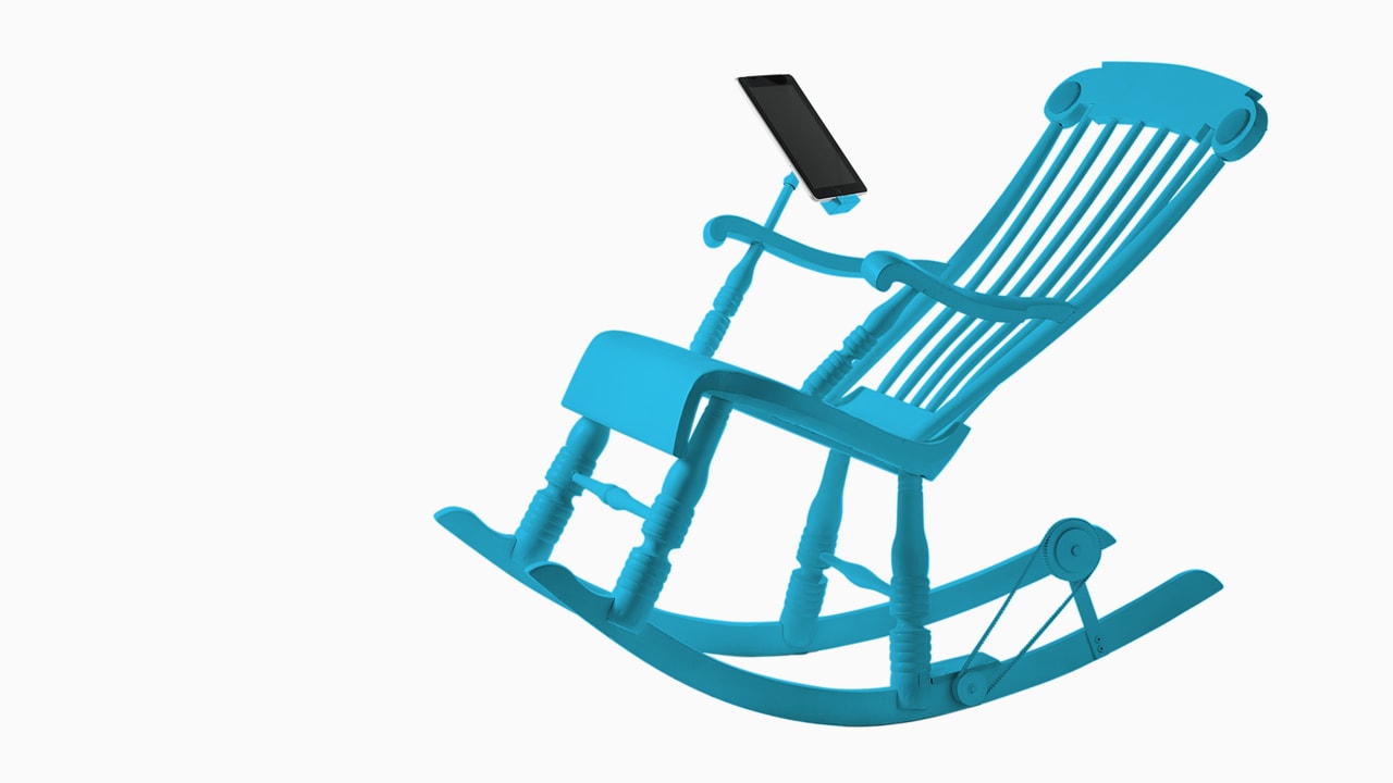 A Rocking Chair That Charges Your iPhone, Electricity Free