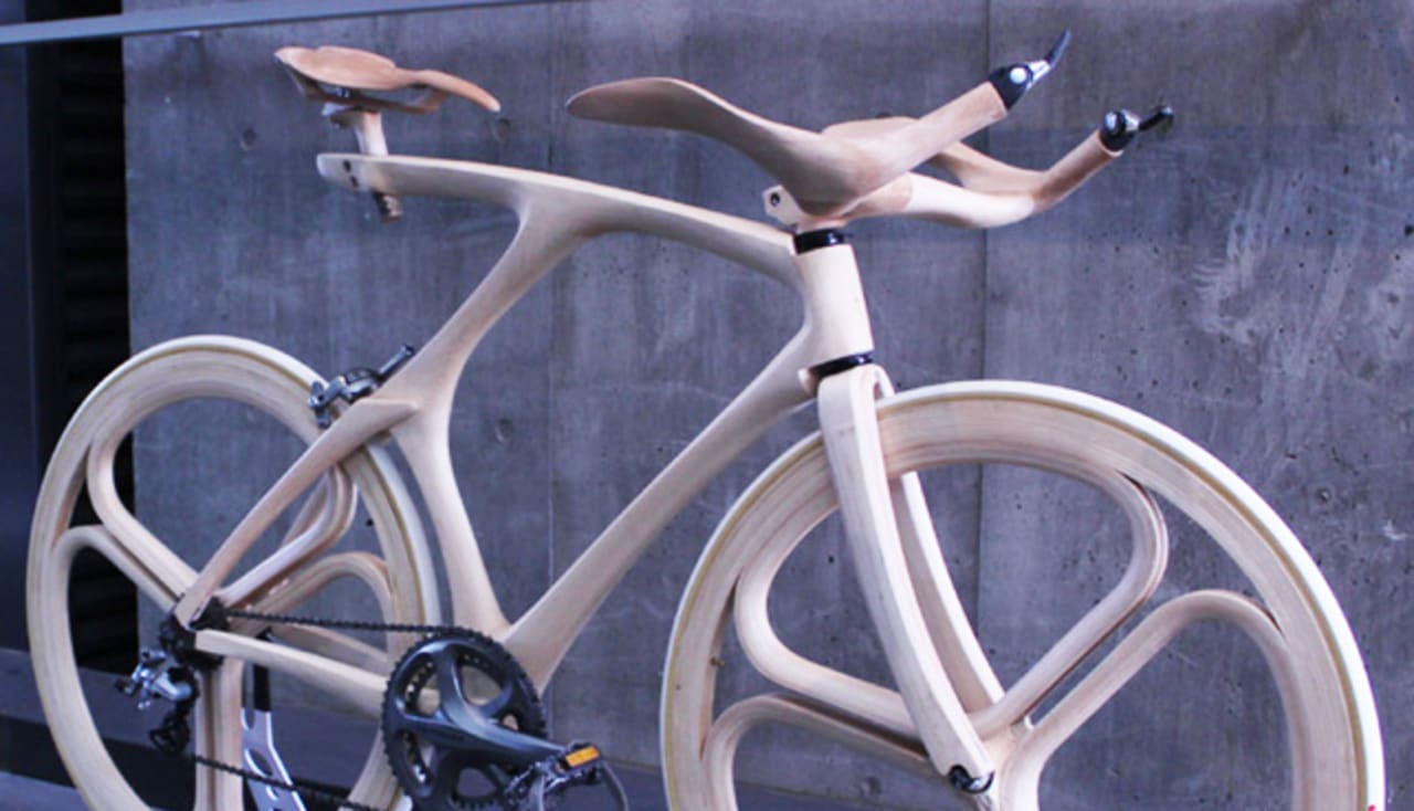 Check Out This Gorgeous Wooden Bike