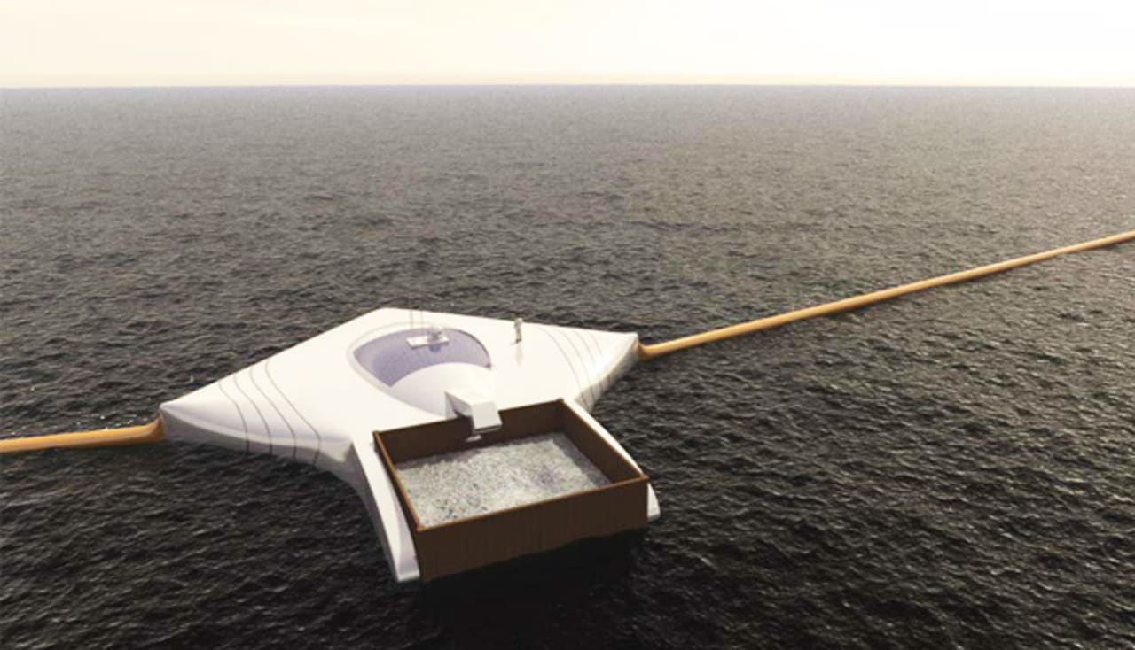 An Enormous Floating Array For Cleaning Up The Ocean, Designed By A Co