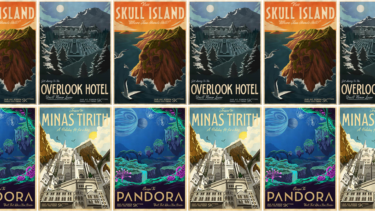 Travel Posters Promote Cinematic Destinations Like The Overlook Hotel