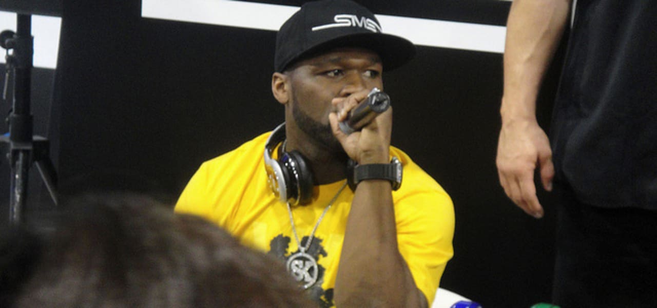 50 Cent Remixes Beats By Dre With SMS Headphones