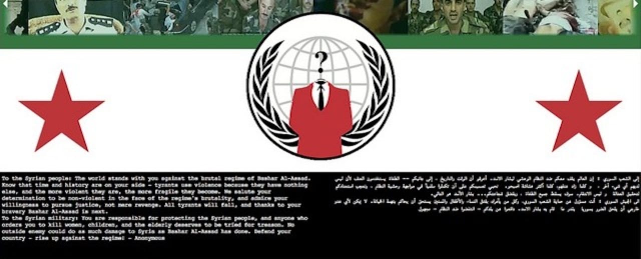 Anonymous To Syrian Government: We Will Hack You