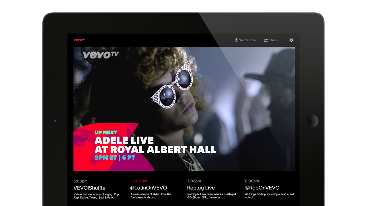 Vevo Announces MTV-Like Internet Music Channel, Vevo TV