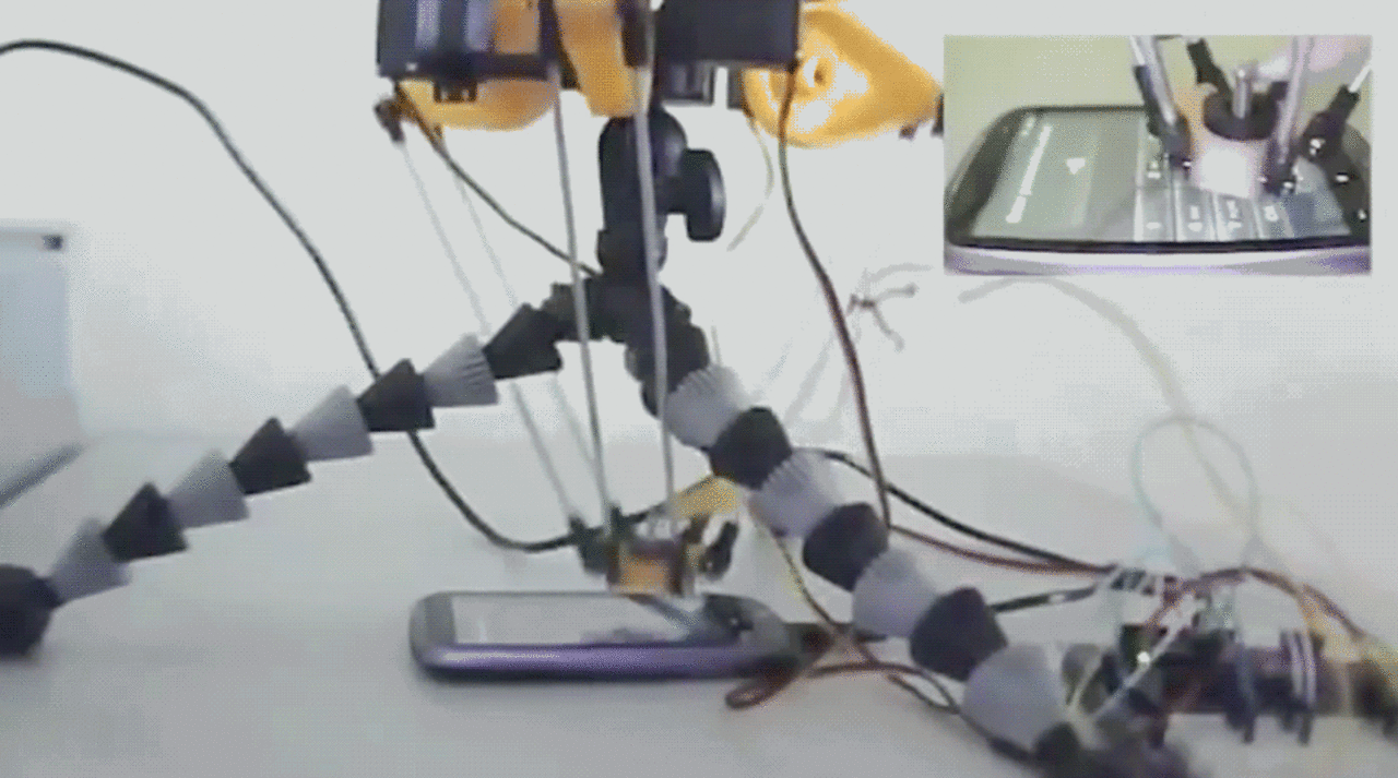 Watch This $200 3-D-Printed Robot Crack Your iPhone