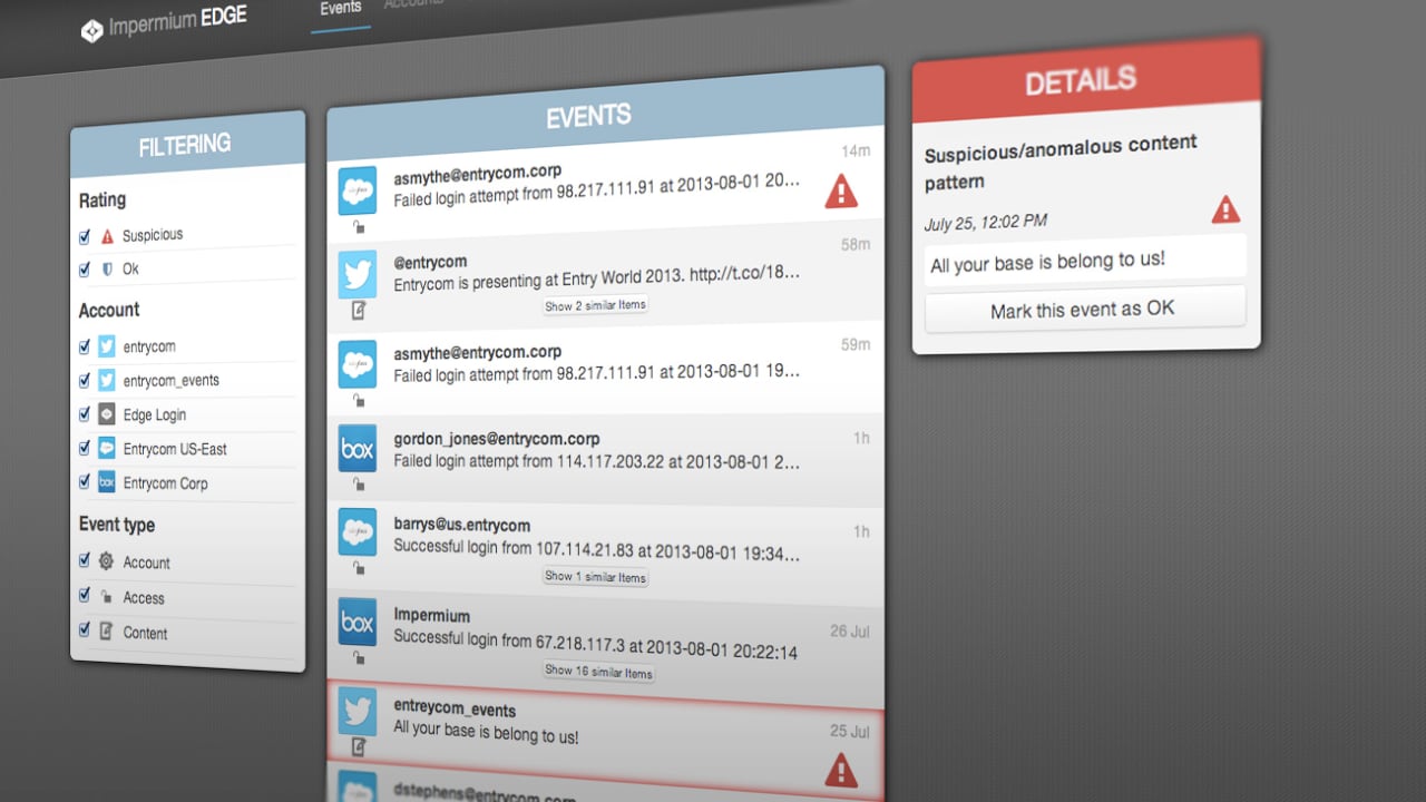 A Dashboard That Protects Against Twitter Hack Attacks in Real Time