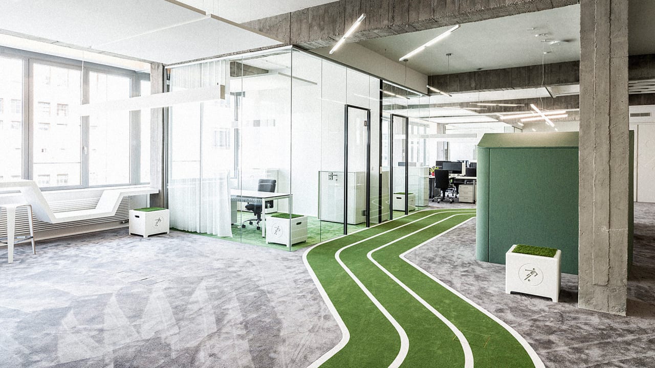 This Office Has A Running Track