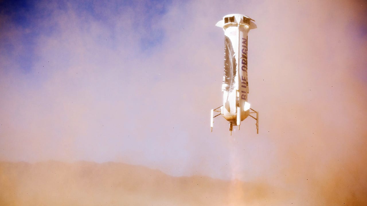 Here’s What The Blue Origin Rocket Sees When It Lands Vertically