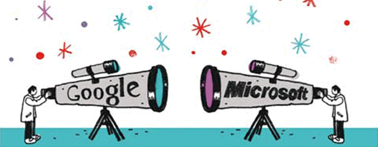 Microsoft vs. Google in the Battle for the Stars Microsoft vs. Google in the Battle for the Stars