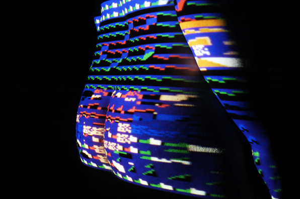 Fascinating Glitch Art, Made With A Human Canvas