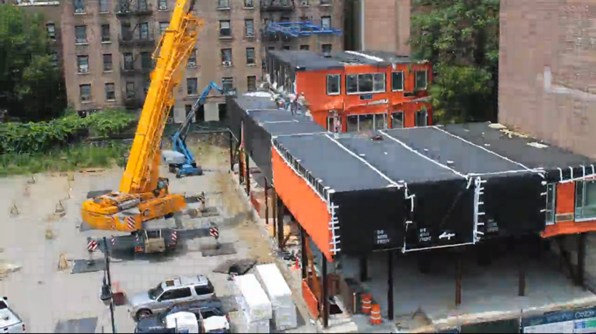 Watch A New Prefab Building Rise In NYC, Stack By Stack