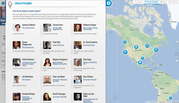 Mapping Creative Spaces Around The World