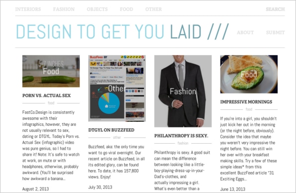 Can Good Design Help You Get Laid?