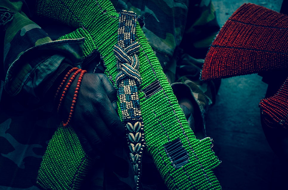 An AK-47 Built From Beads