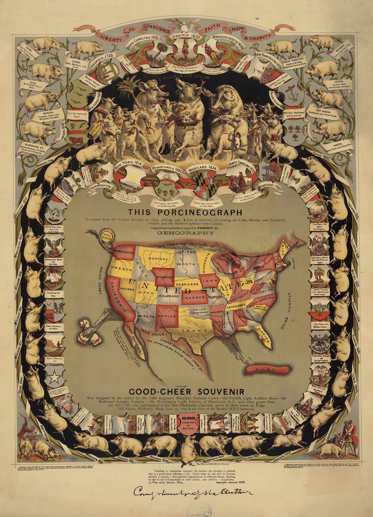 The Porcineograph of 1875: A “Pork Map” Of America