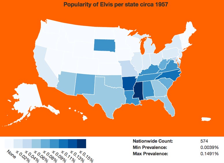 Track The Popularity Of Your Name Over The Past Century