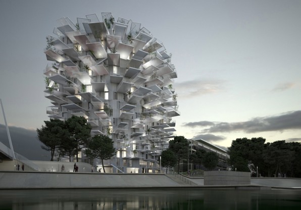 A Tower Inspired By Trees, Complete With Balconies For Leaves