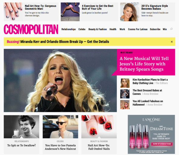 Cosmopolitan.com Gives Itself A Makeover