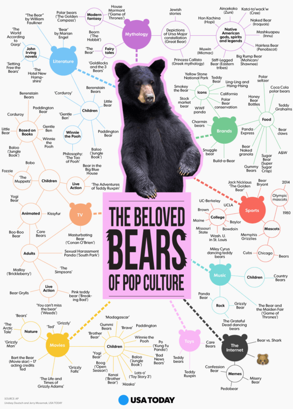 Infographic: The Universe Of Pop Culture Bears