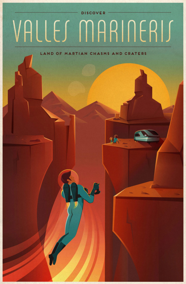 SpaceX’s Retro Posters Will Make You Want To Die On Mars