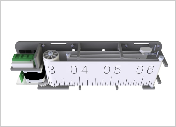A Clock That Measures Time With A Ruler