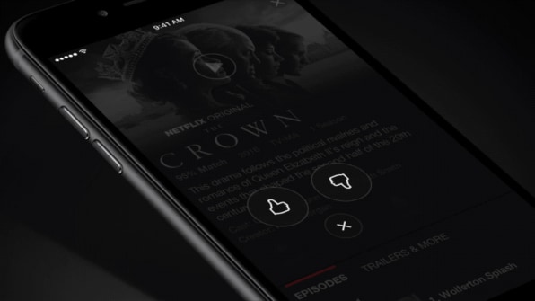 Here’s your first look at Netflix’s “thumbs up” ratings system. (Buh-b