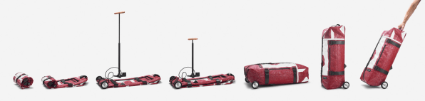 Freitag’s First Suitcase Inflates In Seconds With A Bike Pump