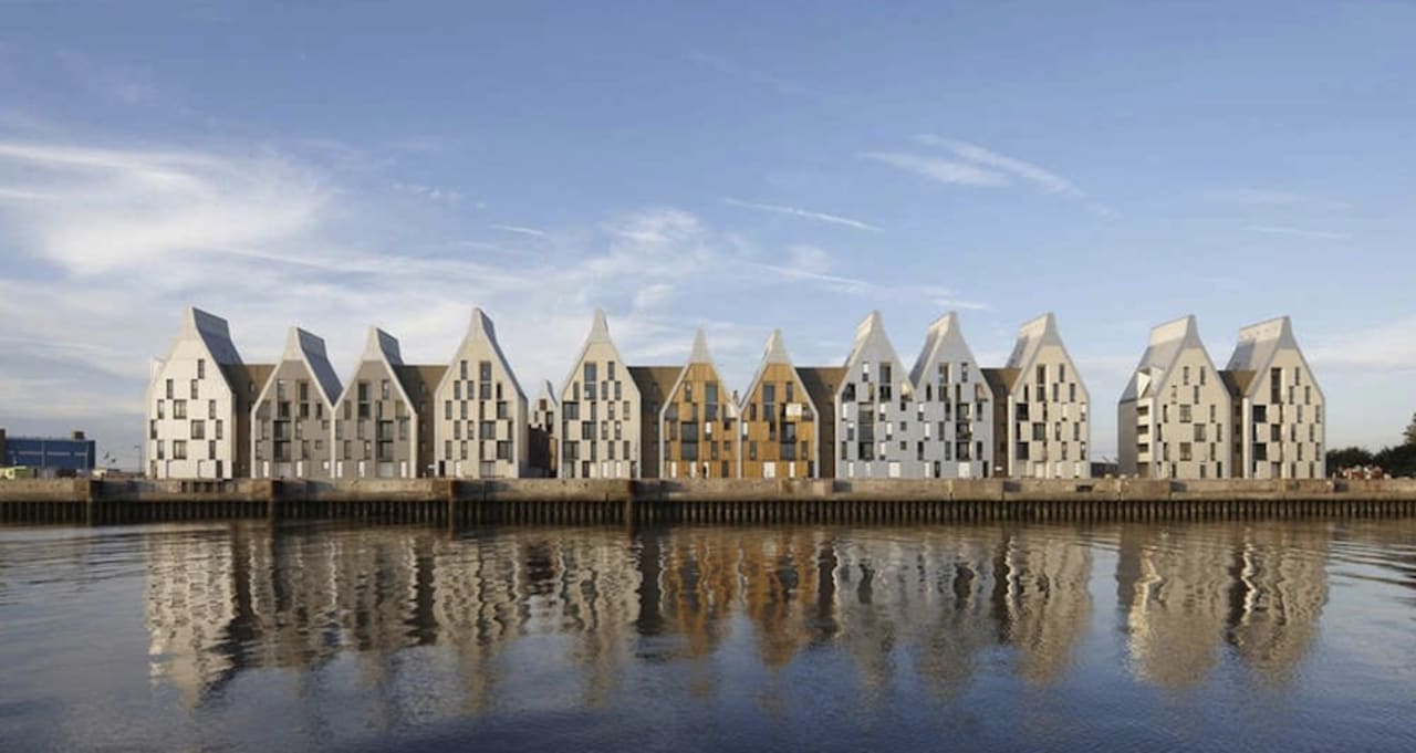 Modern Green Housing Rejuvenates French Docks