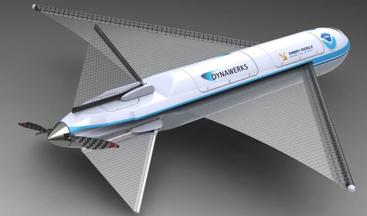 A Hurricane Weather Probe Designed As A Kamikaze Drone