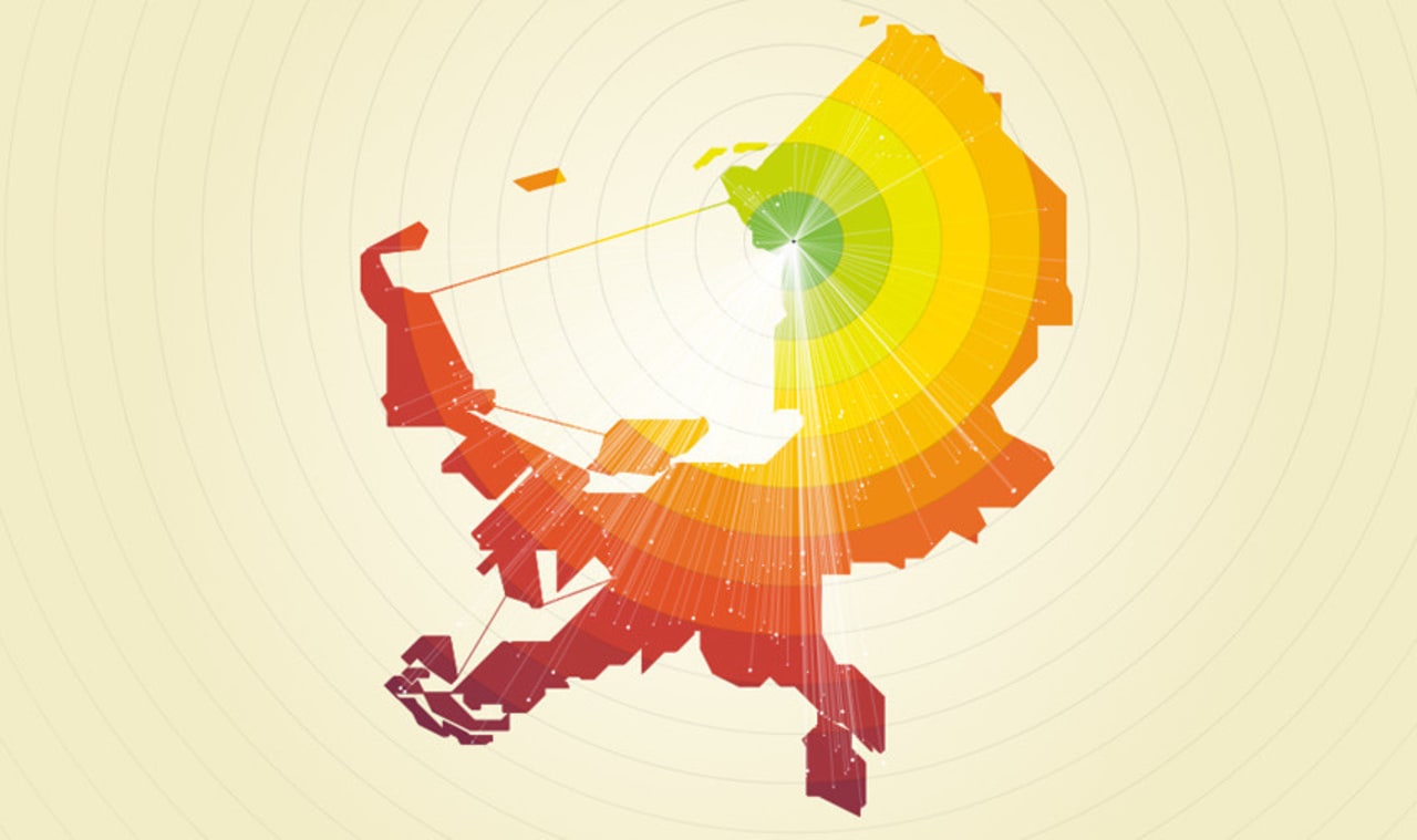 Gorgeous Travel Planner Shows Times, Rather Than Distances