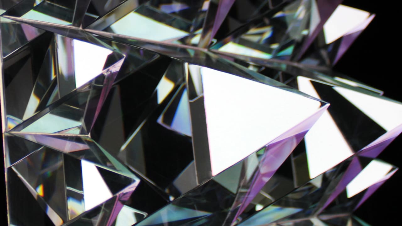 Light Projection On Crystals Is A Mini Fortress Of Solitude