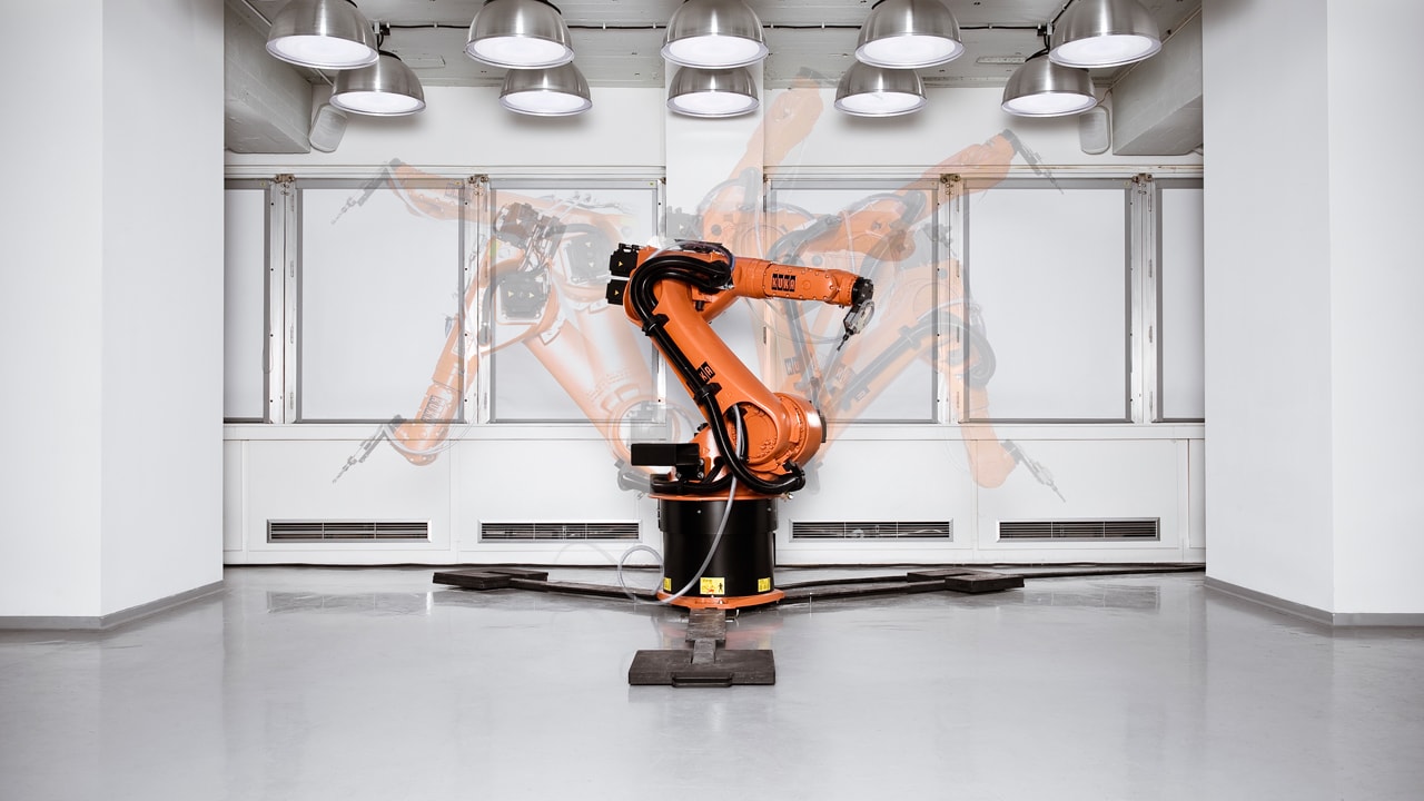 Gigantic Robot Arm Visualizes Music As Wax Sculptures