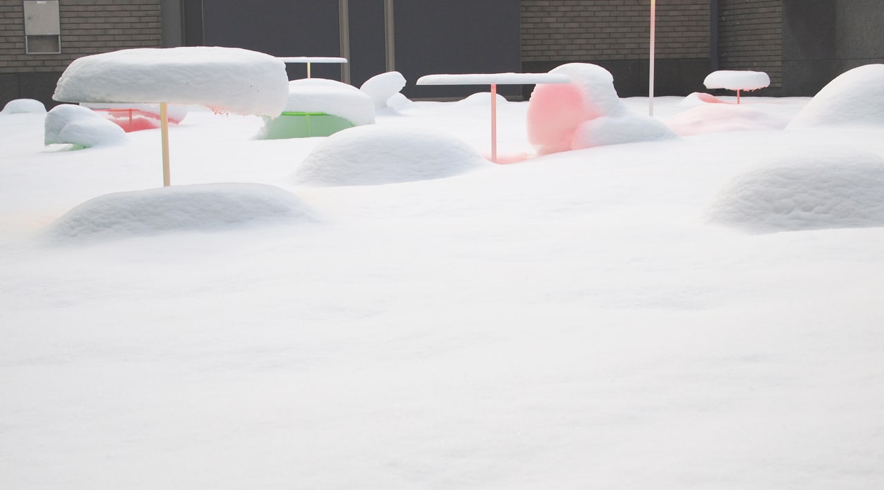 Art Installation Turns Frosty Winterscape Into Candyland
