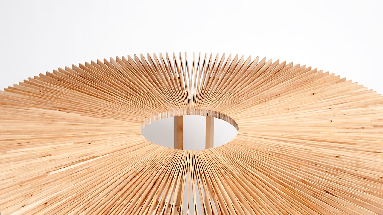 Watch The Fan Table Transform From Small Rectangle To Huge Circle