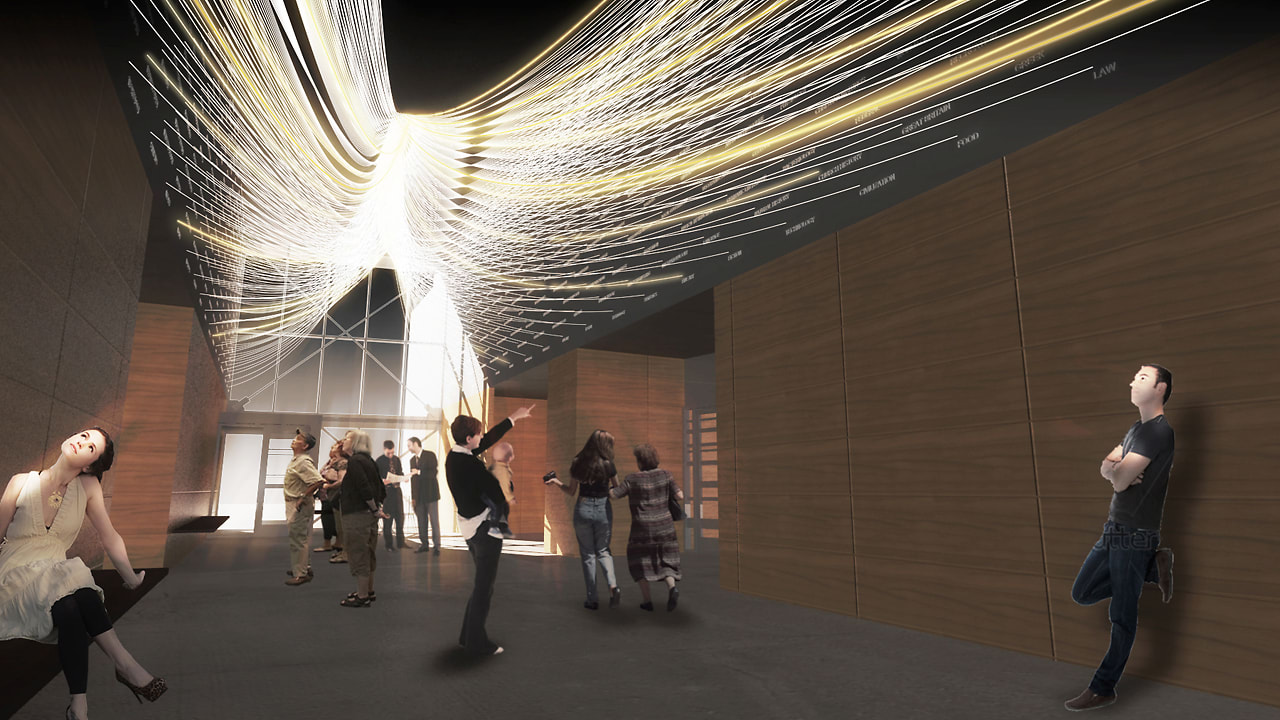 Glowing Fiber Optics Visualize Human Curiosity In Real Time