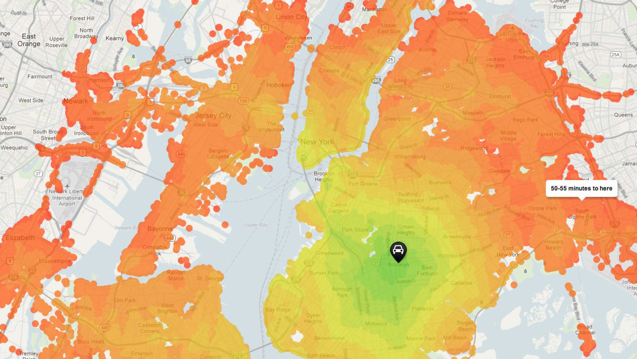 Trulia’s New Maps Show Your Commute Time From Your New House