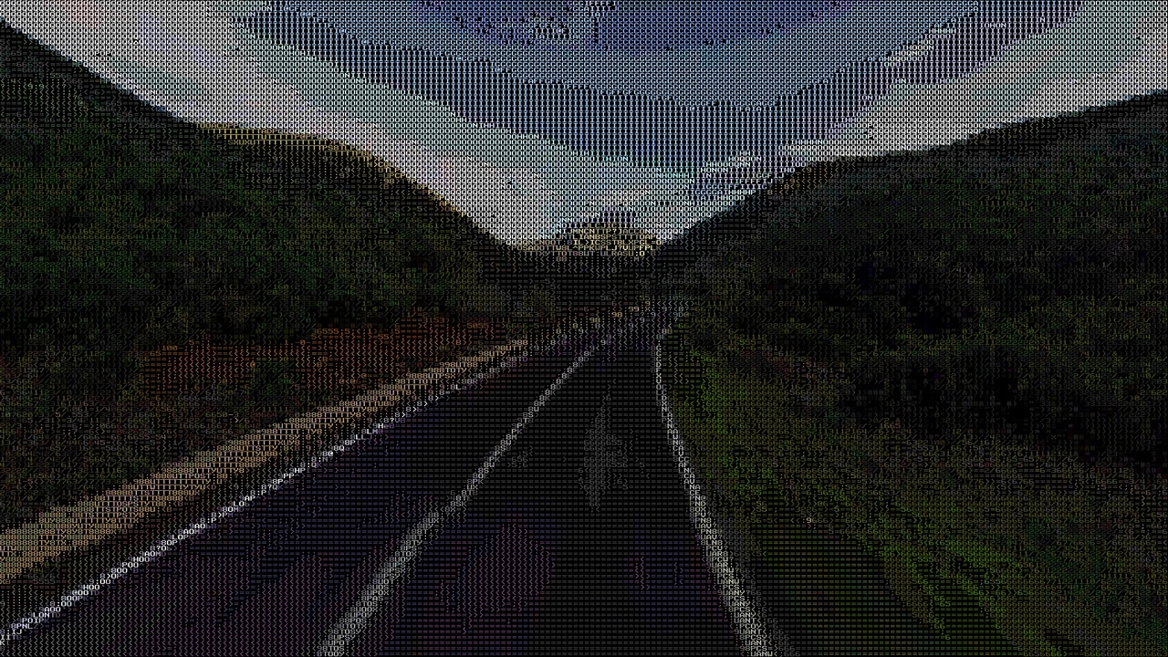 Google Streetview, Rendered In ASCII Code To Look Like The Matrix