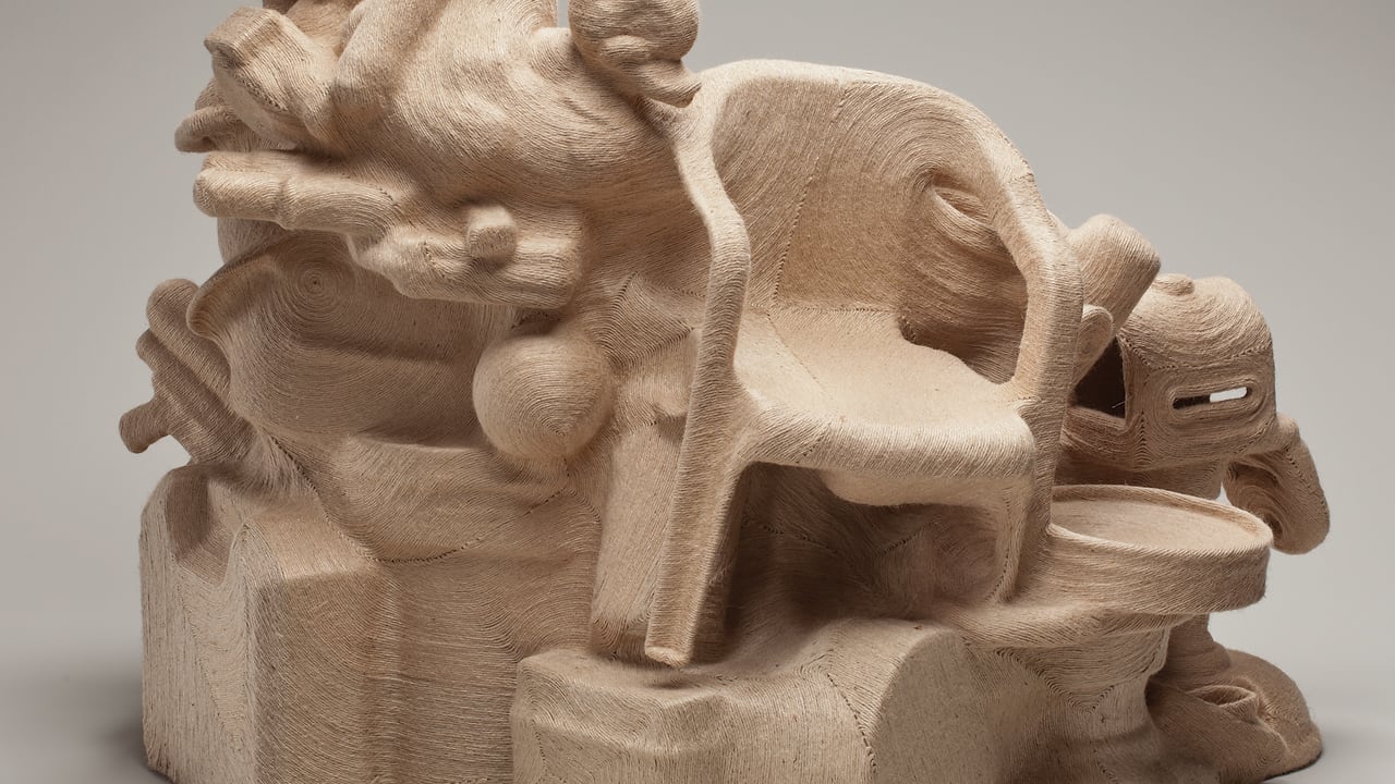 A Regal But Wacky Throne, Made From Discarded Plastic Trash