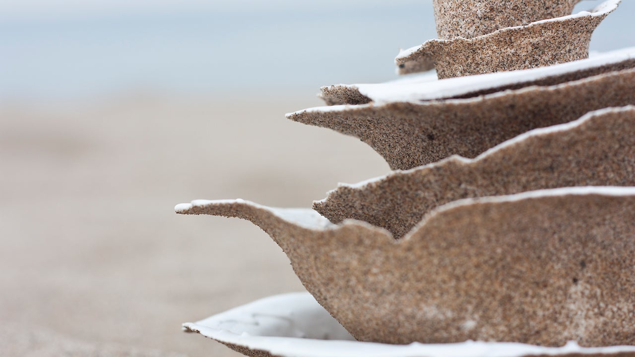 One-Of-A-Kind Bowls, Made At The Beach Out Of Sand