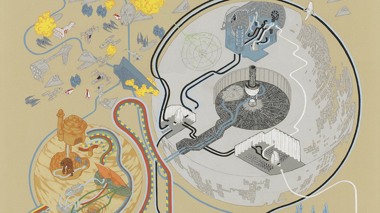 Infographic: A Map Of All The Action In Star Wars And Indiana Jones