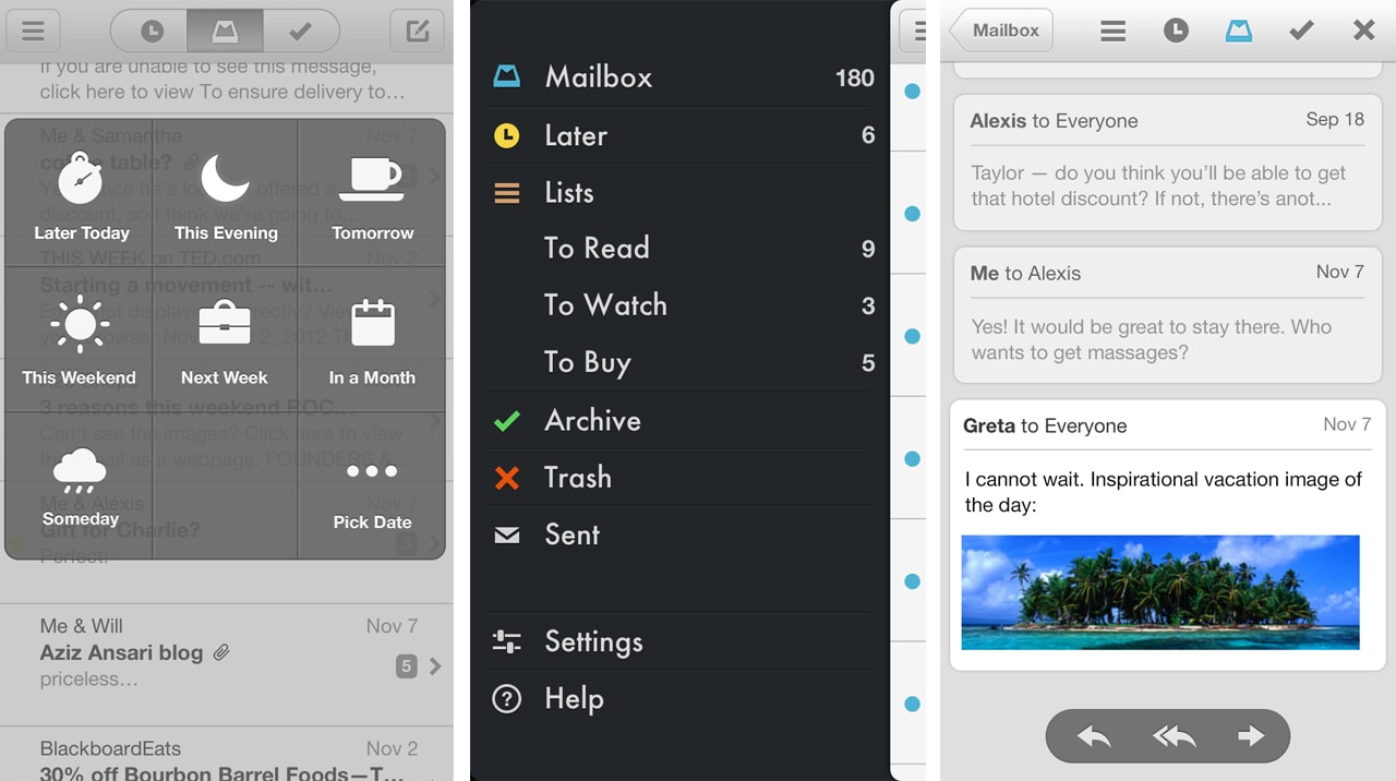 Mailbox: Ideo And Apple Alums Reinvent Mobile Email Mailbox: Ideo And Apple Alums Reinvent Mobile Email