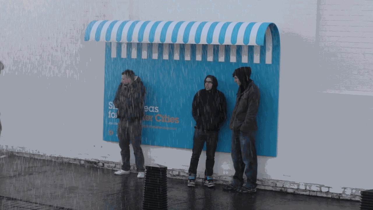 IBM’s Clever Billboards Double As Benches, Shelter, And Ramps