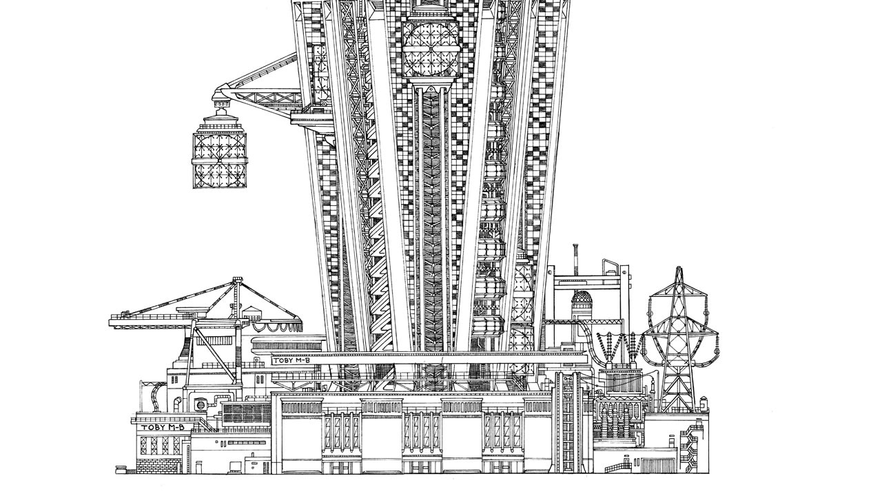 Obsessive Illustrator Creates Impossibly Complex Cities Of The Future