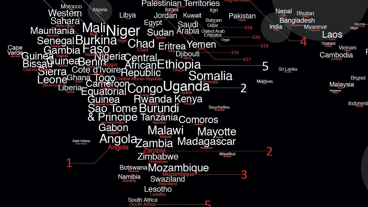Infographic: A Map That Compares Global Birth And Death Rates At A Gla