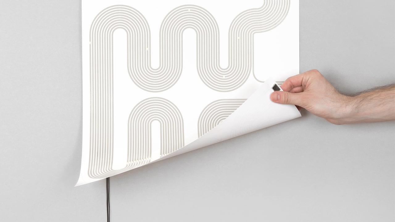 A Groovy Wall Poster That Doubles As A Giant Night Light